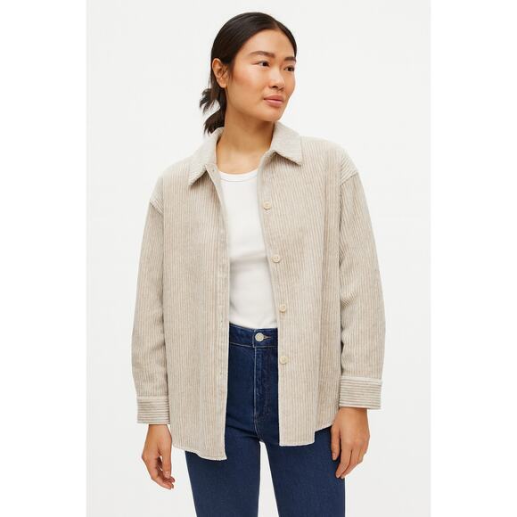 Aritzia | Jackets & Coats | Aritzia Wilfred Free Corduroy Shacket Taupe ...